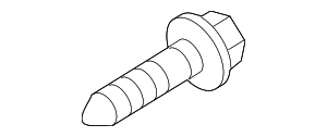 2020-2022 Hyundai Wheel Opening Molding Screw 12492-04107-K | OEM Parts ...