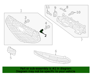 Hyundai - 86583-D2500 - Inner Bracket - 2020-2022 Genesis G90 | OEM ...