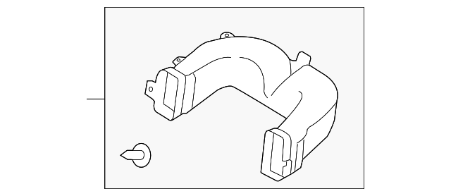 2009-2014 Nissan Cube Center Duct 27860-1FC0A | TascaParts.com