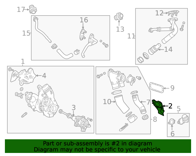 2020-2021 Cadillac CT5 Turbocharger Gasket 12698113 | GMPartsDirect.com