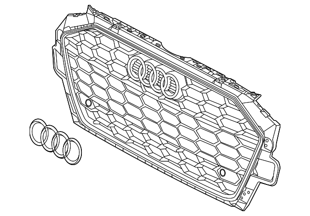 2020-2024 Audi Grille Assembly 8W0-853-651-DT-RN4 | Audi USA Parts