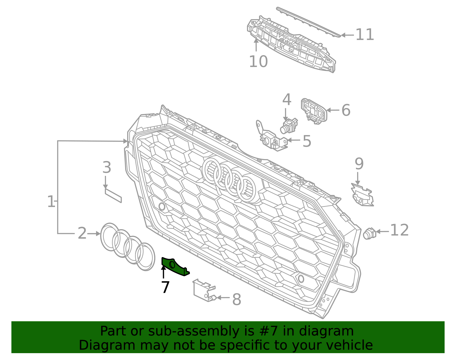 2020-2024 Audi Cap 8W0-853-140-G-9B9 | Audi OEM Parts Guy