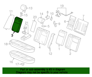 82121-TR3-L41ZA - Cover, R Rear Seat-Back Trim *YR400L* (Sienna Beige ...