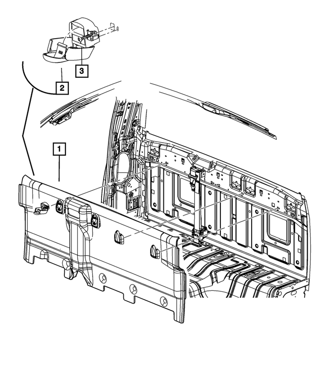2013-2024 Ram Cab Back Trim Panel 7GA33TX7AA | Mopar eStore