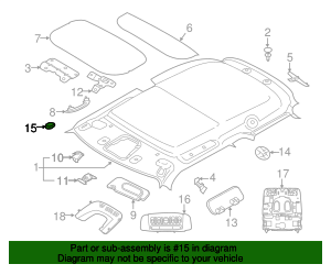 2014-2024 Mini Navigation Microphone Bezel 51-44-7-495-572 | BMW Parts 247