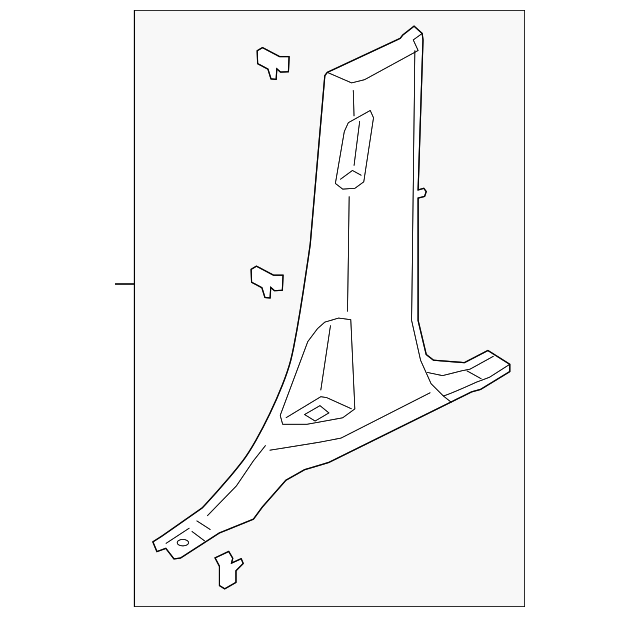 2022-2024 Ford Lower Center Pillar Trim JL1Z-7824357-AL | OEM Parts Online