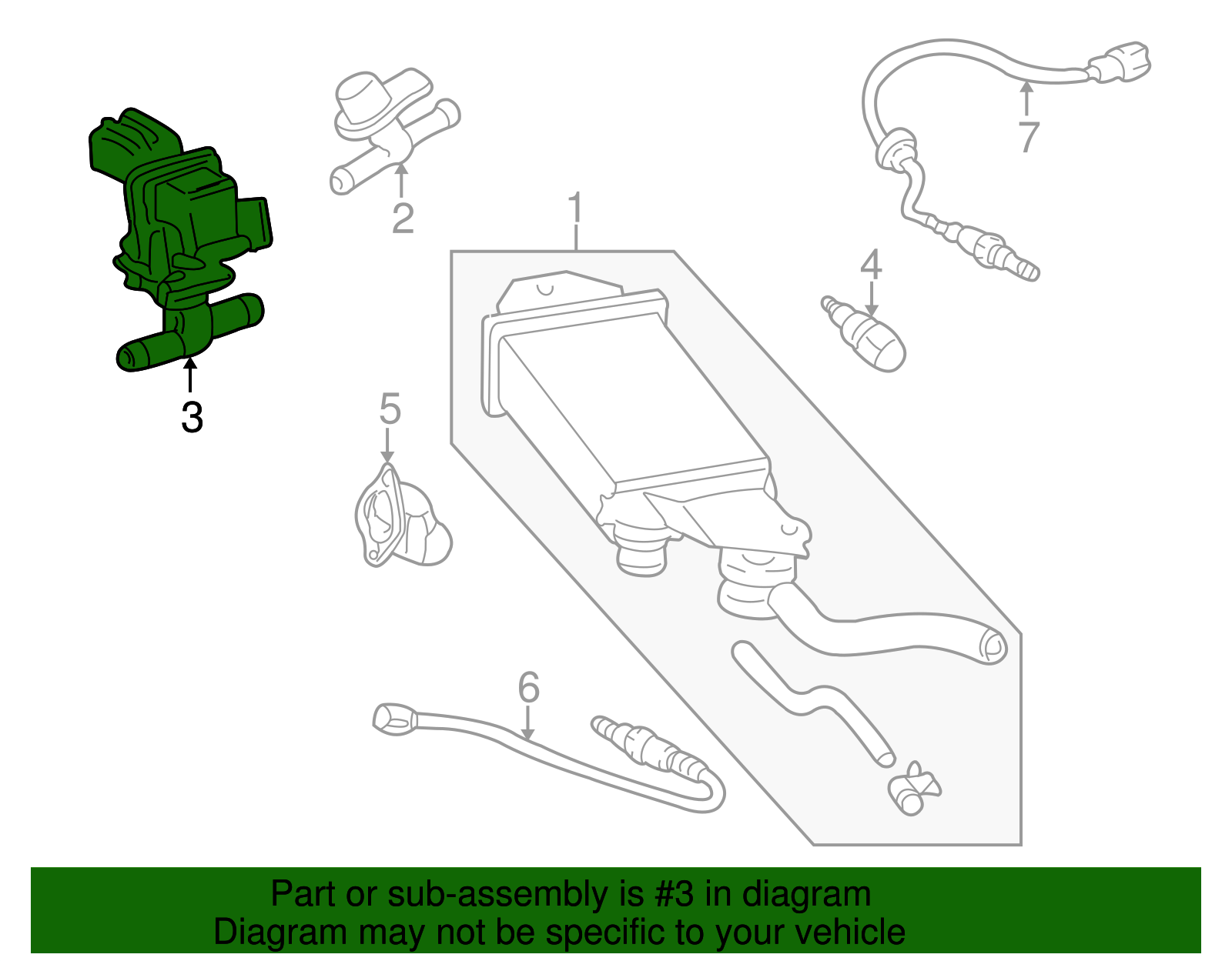 2000-2003 Toyota Echo Vacuum Switch 90910-12229 | Toyota Parts Center