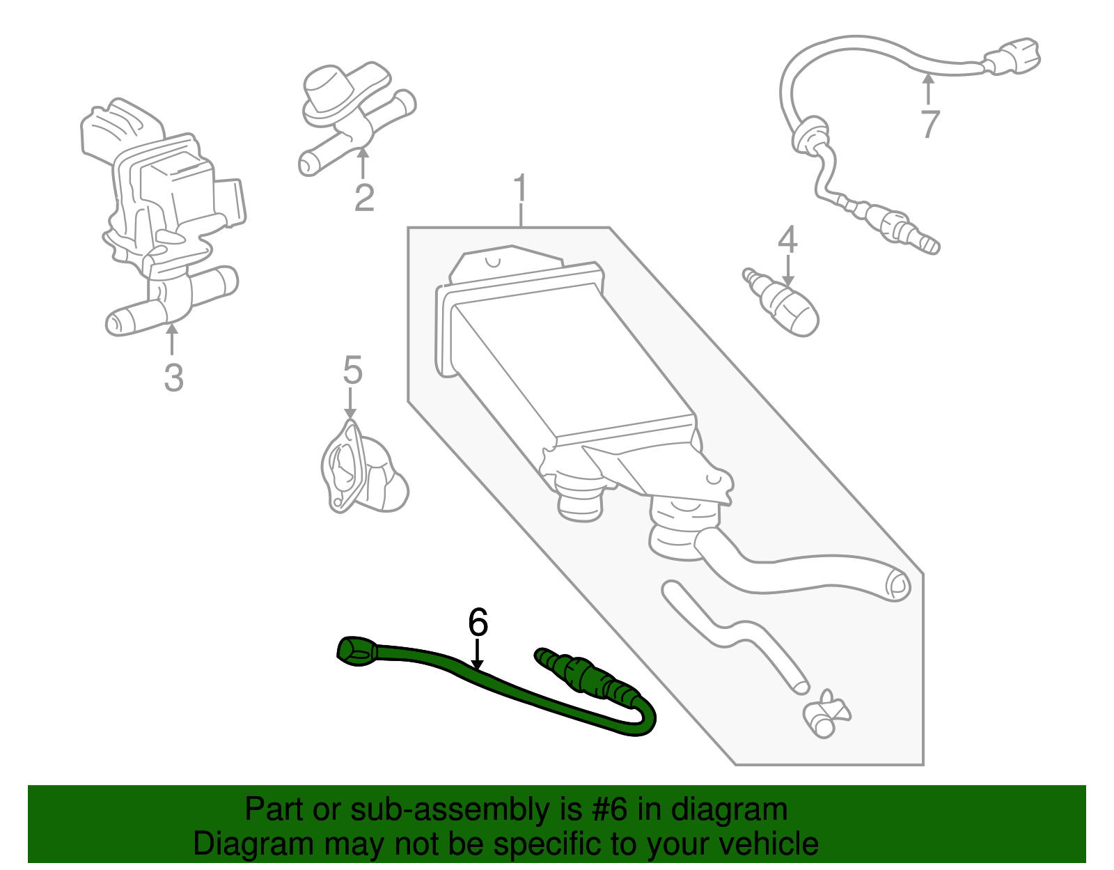 2003-2006 Toyota Oxygen Sensor 89465-52190 | Toyota Parts Center