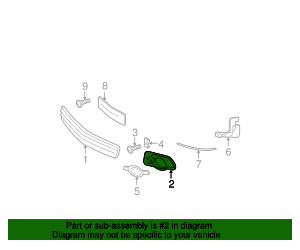 Mercedes-Benz OEM Outer Grille Part# 204-885-24-23 | OEM Vehicle Parts
