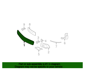 Center Grille - Part #204-885-01-53 | Mercedes Parts Center
