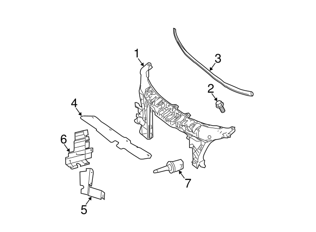 906-880-02-03 - Radiator Support - 2010-2013 Mercedes-Benz | World ...