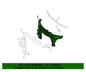 906-880-02-03 - Radiator Support - 2010-2013 Mercedes-Benz | World ...