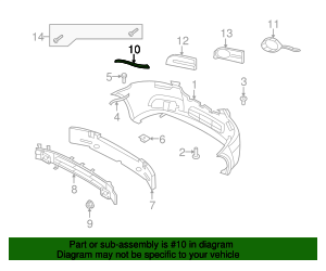 2007-2011 Chevrolet Aveo Passenger Side Front Bumper Fascia Outer ...