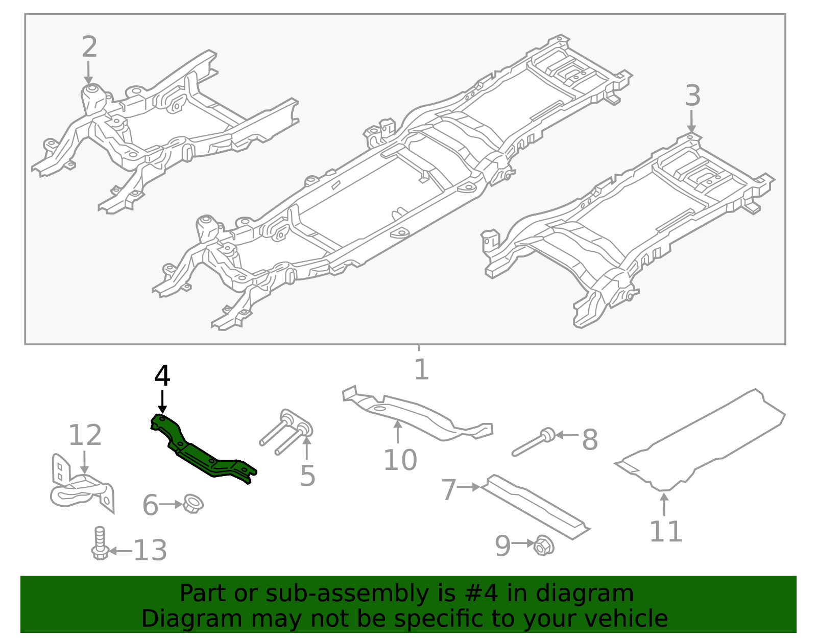 2017-2022 Ford Front Cross-Member HC3Z-5030-B | Ford OEM Parts Outlet