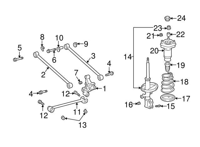 48409-32030 - Alignment Camber Adjusting Eccentric (Rear) - 2001-2003 ...