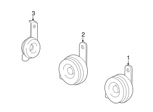 86510-44010 - High Note Horn - 2001-2006 Toyota | OEM Genuine Toyota Parts