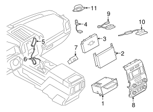 Ford JL3Z-10D885-SA - Display Unit - 2018-2020 Ford | OEM Ford Part Online