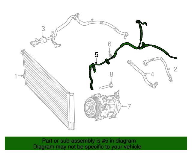 2015-2020 Ram ProMaster City Liquid Line 68428977AA | TascaParts.com