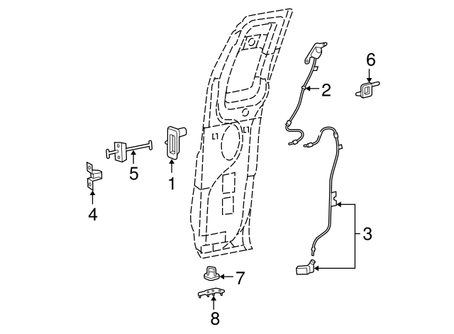 2004-2008 Ford F-150 Hinge 6L3Z-1526800-AA | TascaParts.com