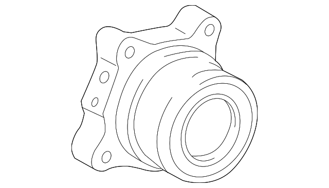 4246004010 - 2005-2019 Toyota Rear Left Wheel Hub & Bearing Assembly ...