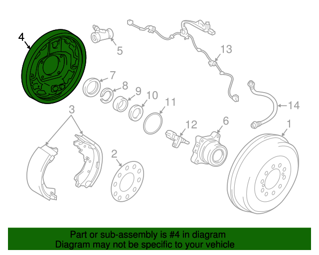 2005-2023 Toyota Tacoma Backing Plate 47043-04030 | American Toyota Parts