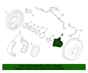 4246004010 - 2005-2019 Toyota Rear Left Wheel Hub & Bearing Assembly ...