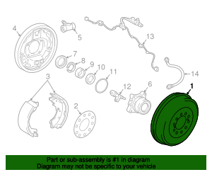 42431-04061 - Brake Drum (Rear) - 2005-2023 Toyota Tacoma | OEM Genuine ...