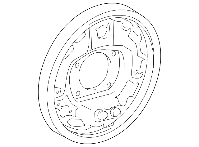 2005-2023 Toyota Tacoma Backing Plate 47043-04030 | Discount Toy