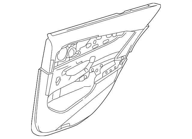 Genuine OEM Door Interior Trim Panel | 213-730-76-05-8U31 | Fits Select ...