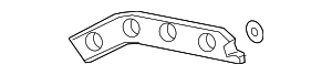 84169339 - Rear Driver Side Bumper Fascia Guide 2017-2024 Cadillac XT5 ...