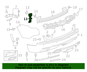 2020-2025 Cadillac XT5 Bracket 84947749 GM | GMPartsDirect.com