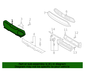 86351-Q4000 - Upper Grille 2019-2022 Kia Niro EV | Kia.Parts Store