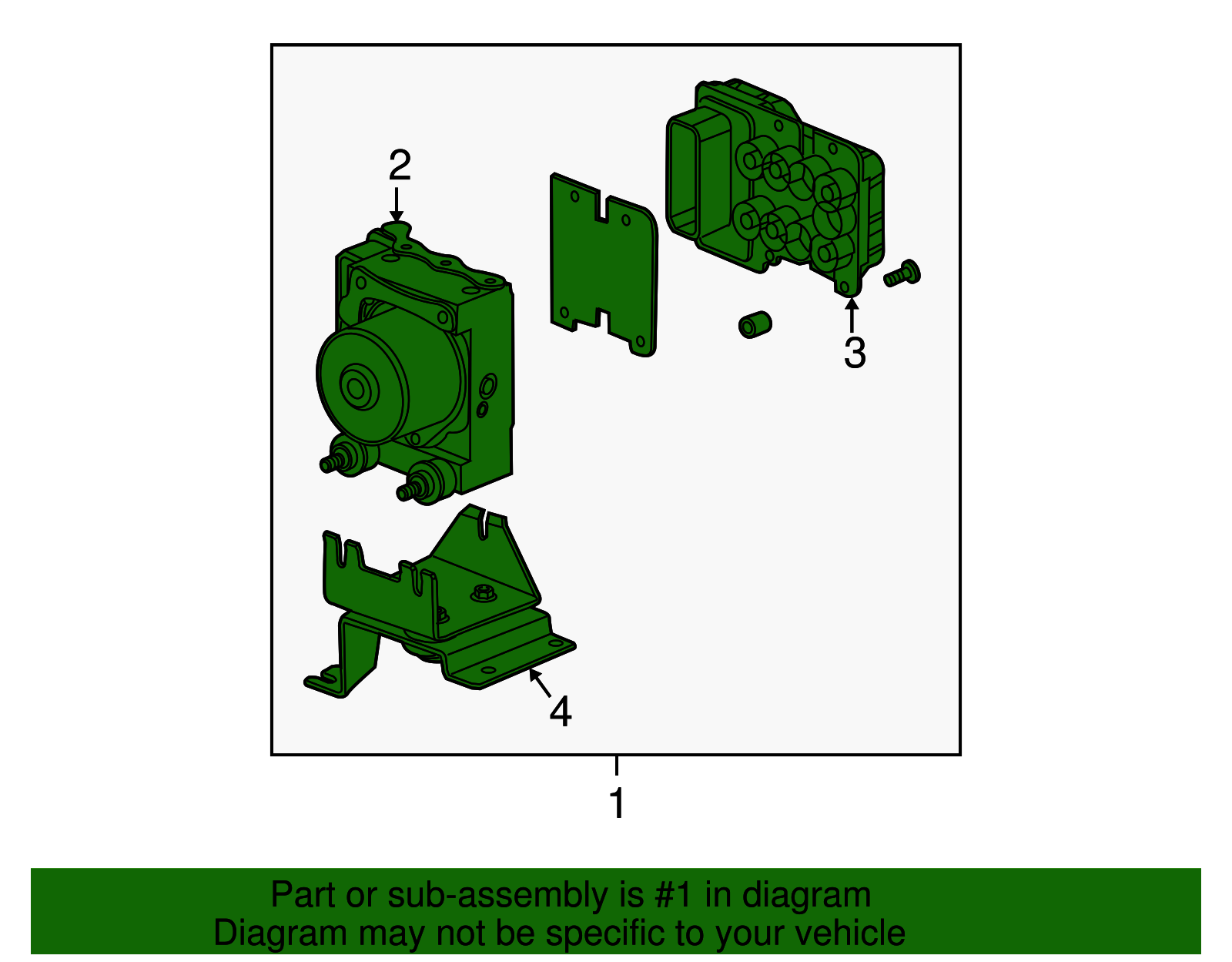 2009-2012 GM Anti-Lock Brake System (ABS) Pressure Modulator Valve Kit ...