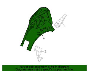 41219498434 - 2020-2021 BMW Outer Wheelhouse (41-21-9-498-434) | BMW of ...