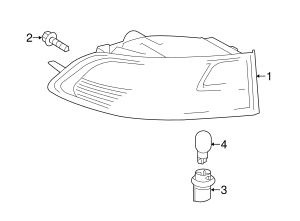 Lexus OEM Backup Lamp Part# 81681-60120 | OEM Vehicle Parts