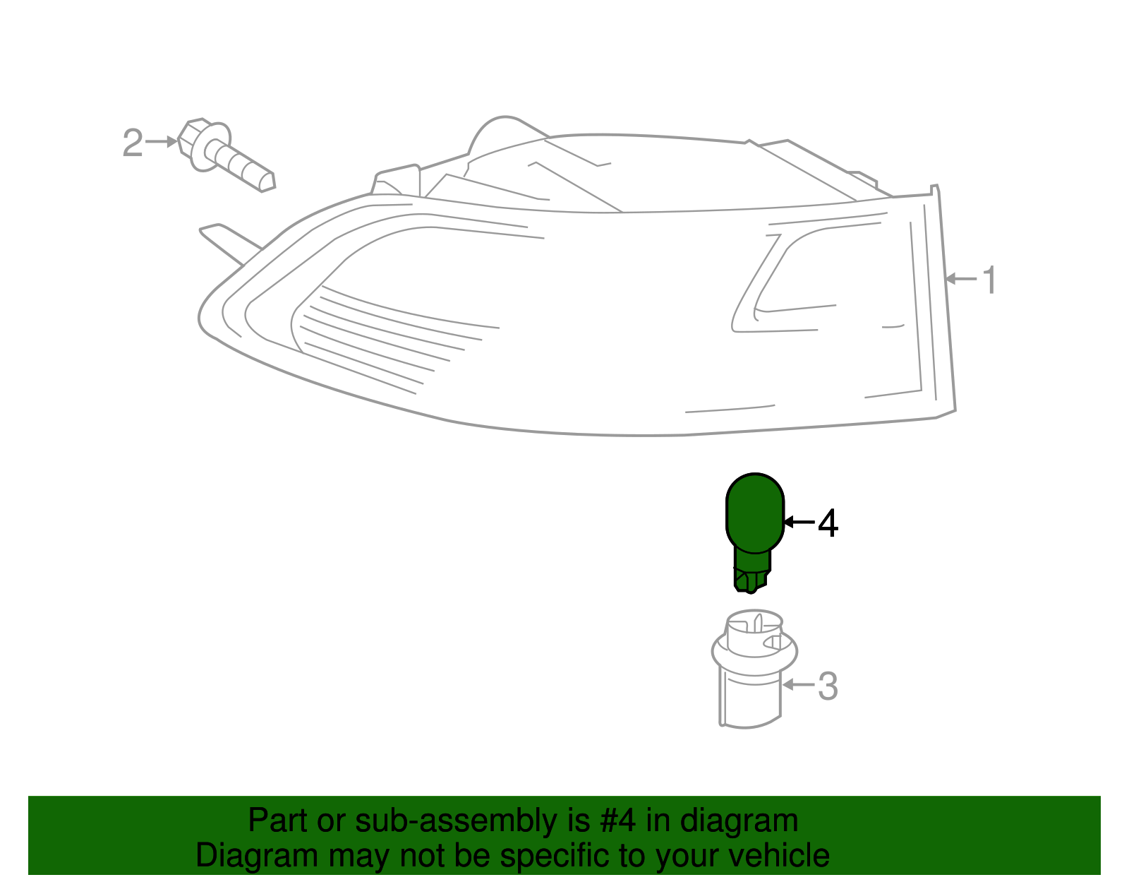 90981-11059 - 1990-2023 Lexus - Backup Lamp Bulb | My L Parts