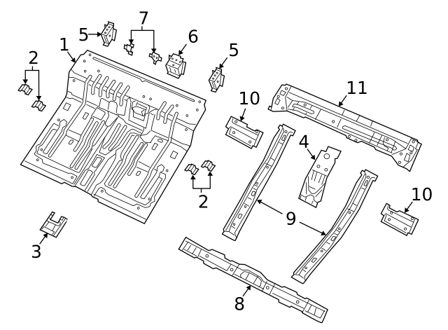 2018-2021 Jeep Crossmemb 68299301AD | TascaParts.com