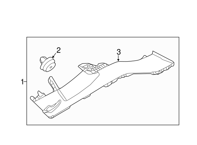 2019-2021 Hyundai Tucson Upper Quarter Trim 85860-D3000-UUE | OEM Parts ...