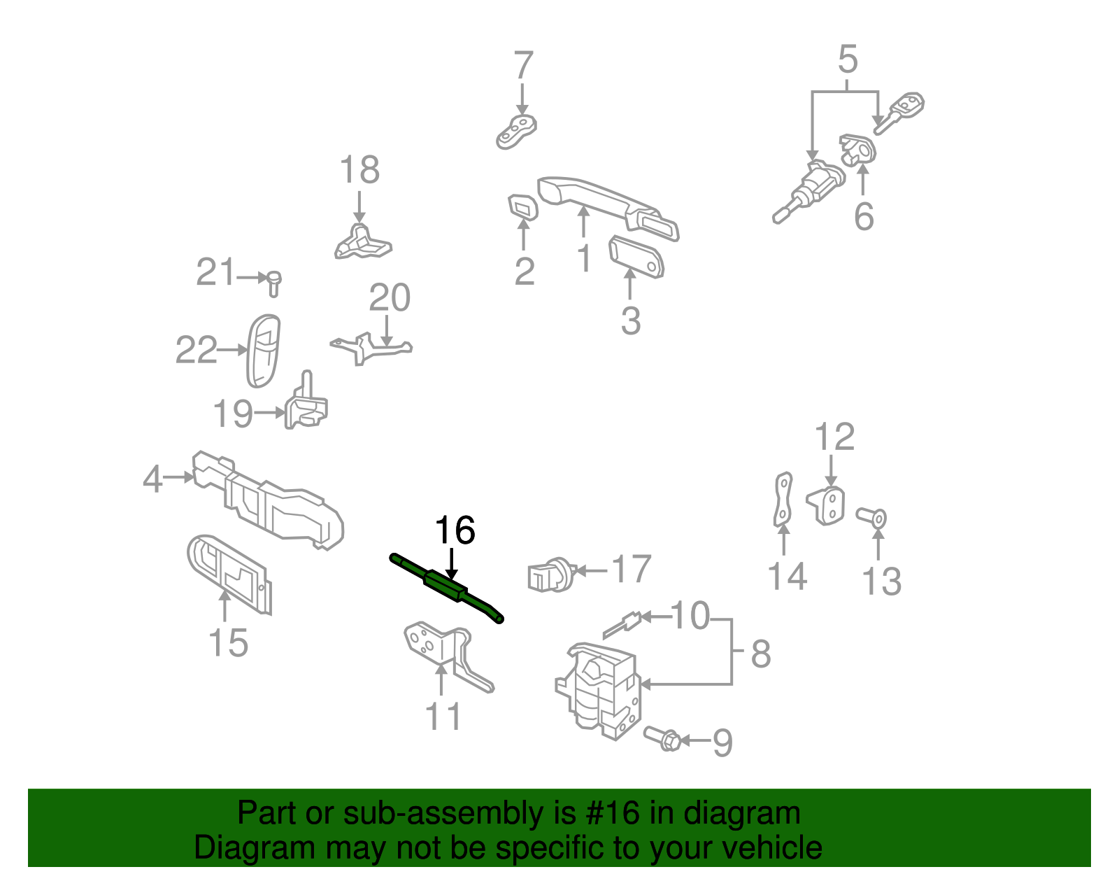 2006-2010 Volkswagen Beetle Lock Cable 1C0-837-085-F | VW Direct Auto Parts