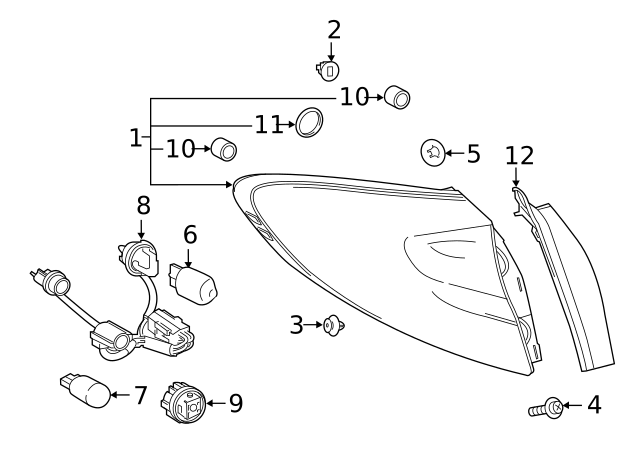 2018-2021 Toyota C-HR Socket & Wire 81555-10400 | OEM Parts Online