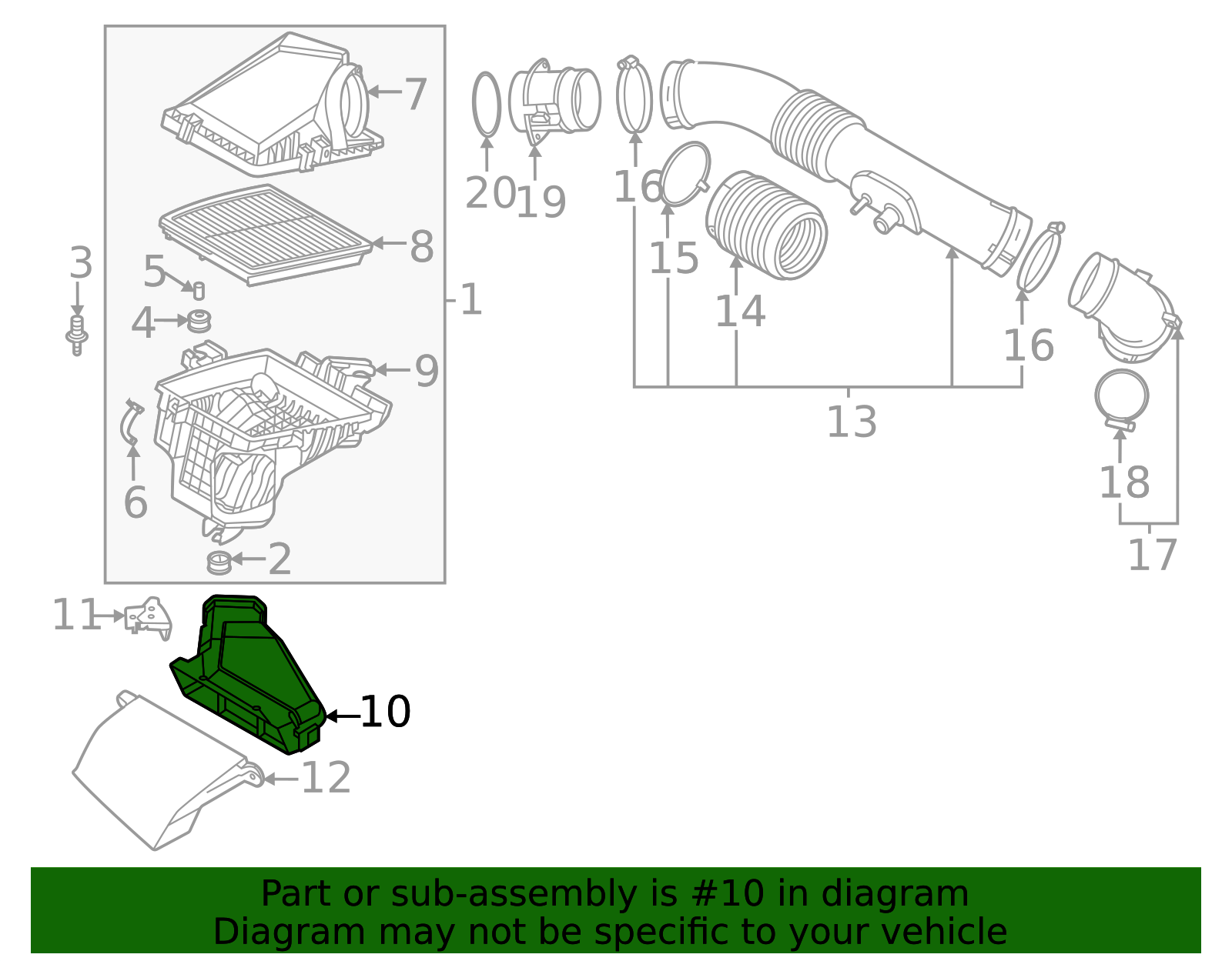 28210-P4400 - Air Duct 2021-2025 Kia Sorento | Kia.Parts Store