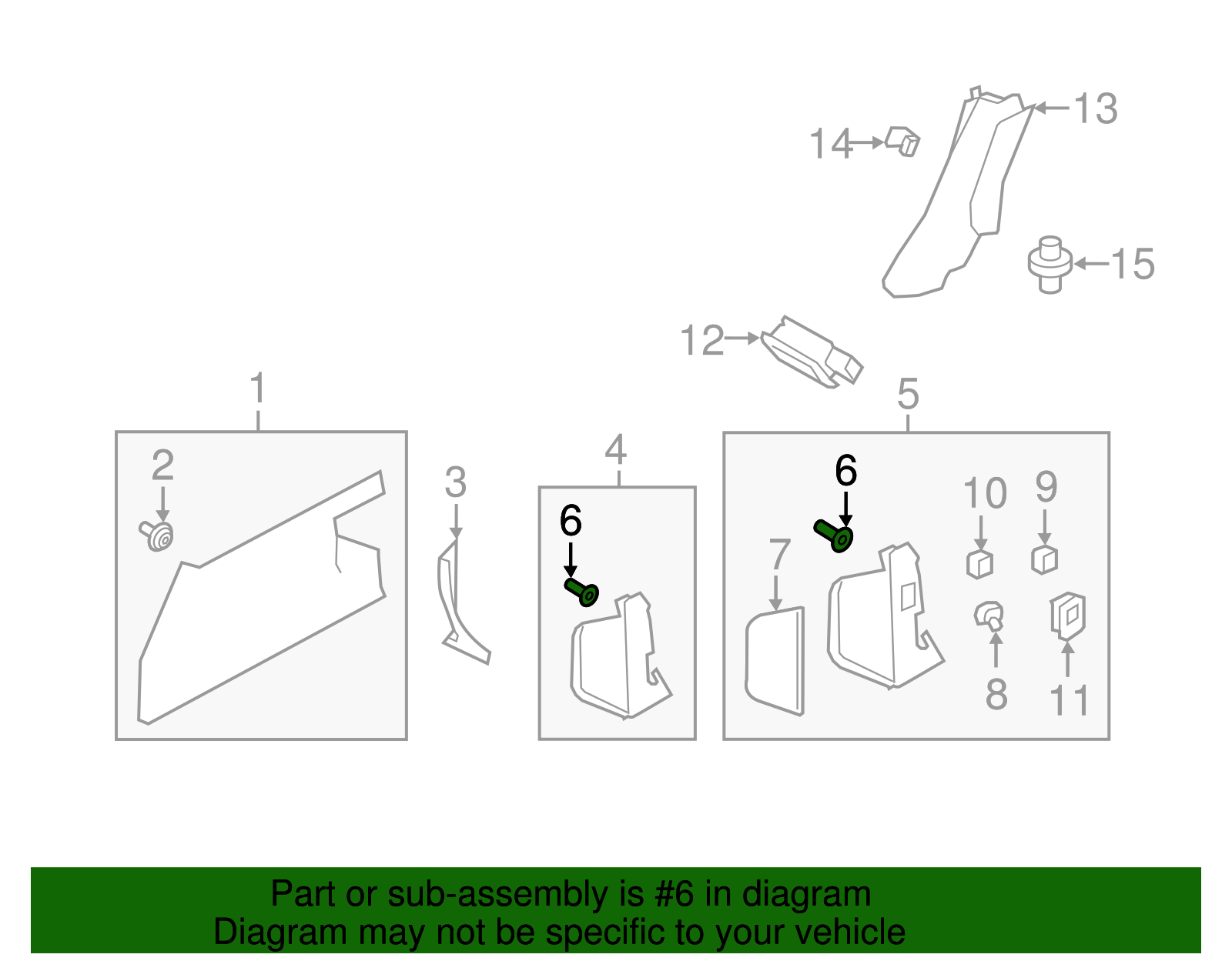 LR013135 - Rear Body Panel Trim Panel Clip - 2005-2020 Land-Rover ...