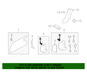 2005-2023 Land Rover Quarter Panel Trim Panel Clip LR013135 ...