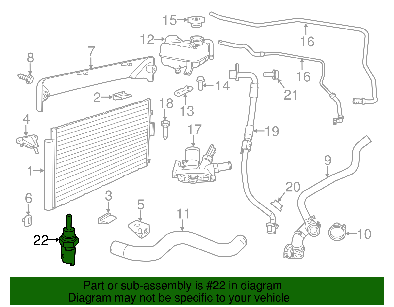 2012-2022 Mopar Sensor 68088241AA | Mopar Parts Canada