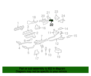 Genuine OEM Heat Shield | 166-682-27-00 | Fits Select 2006-2019 ...