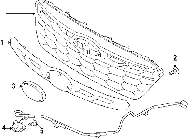2022-2023 Subaru Outback Grille 91121AN10A | Subaru Parts Store