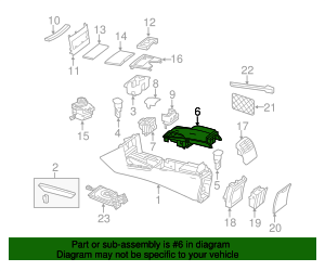 Storage Compartment Flap 212-680-87-02-9G23 | Mercedes-Benz Parts
