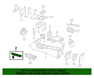 212-690-54-62 - Side Trim 2010-2013 Mercedes-Benz | Mercedes-Benz USA Parts