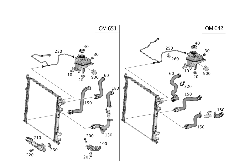 166-500-10-75 - Coolant Hose 2015-2017 Mercedes-Benz | Mercedes-Benz ...