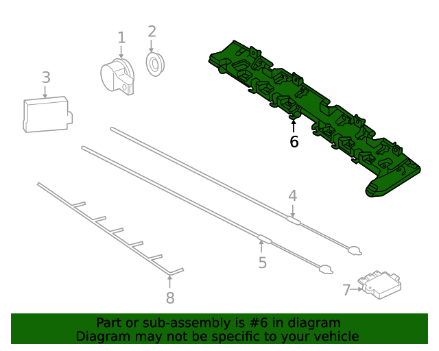 2021-2023 Mercedes-Benz Liftgate Motion Sensor Bracket 223-885-78-00 ...